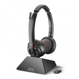Plantronics SAVI W8220 3-IN-1 OVER-THE-HEAD Stereo Wireless UC DECT ...
